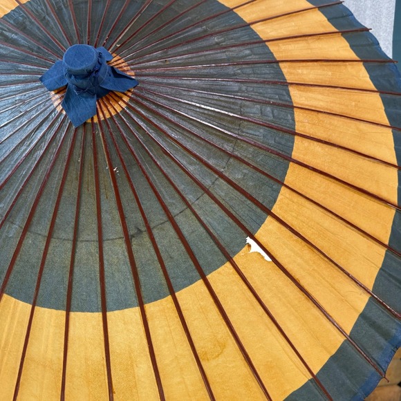 Art | Vintage Japanese Wagasa Parasol Bullseye Pattern Fragile Display ...